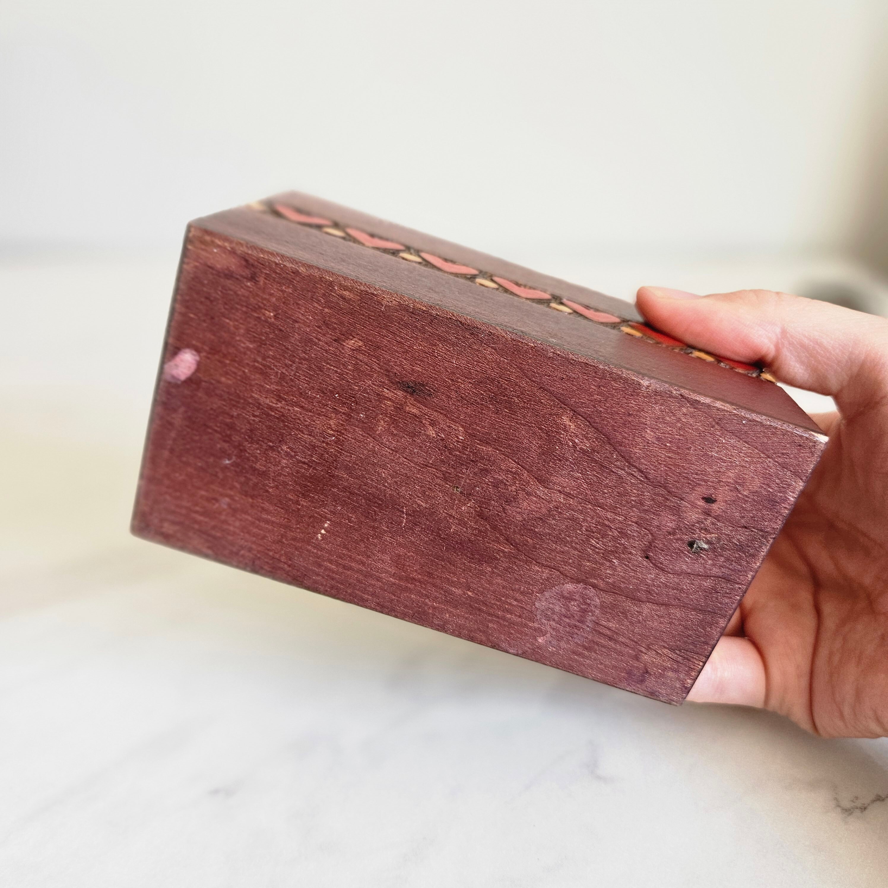 King of Hearts Playing Card Wooden Case, Card Box, Handmade Wooden Case ...