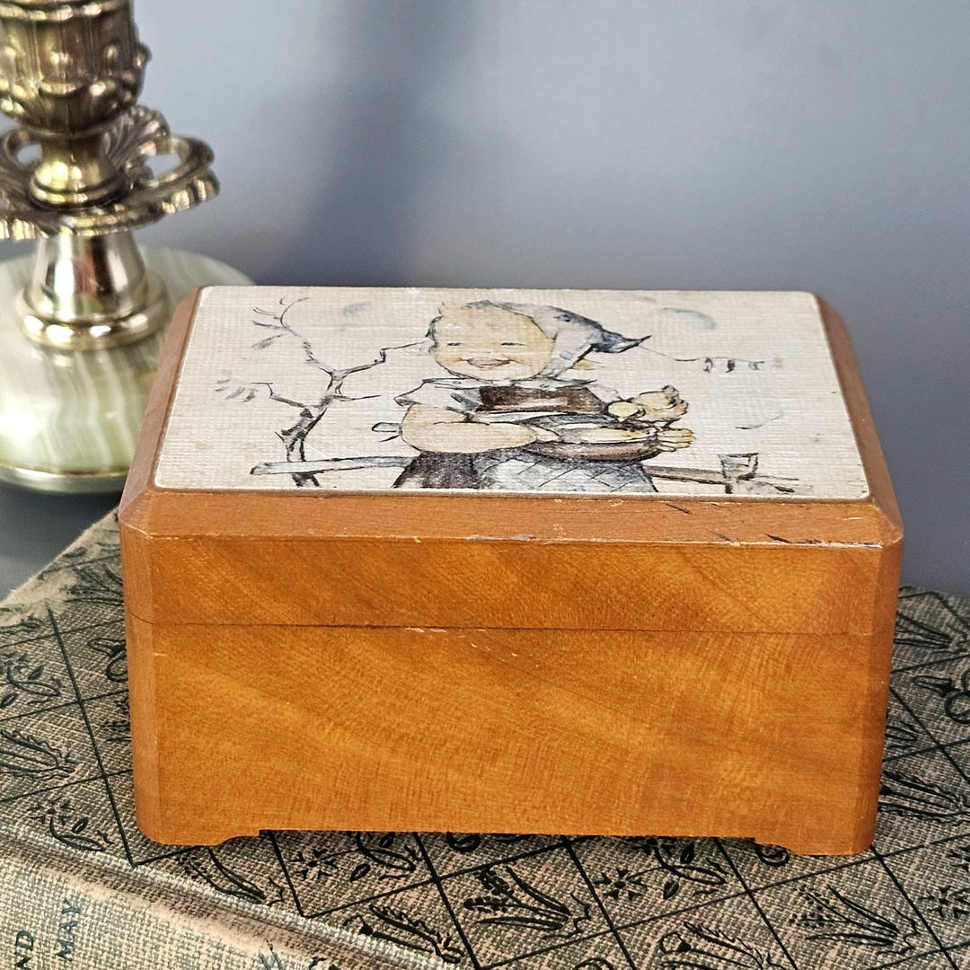 Vintage REUGE Swiss Musical Movement Box 'love is Blue' - Etsy