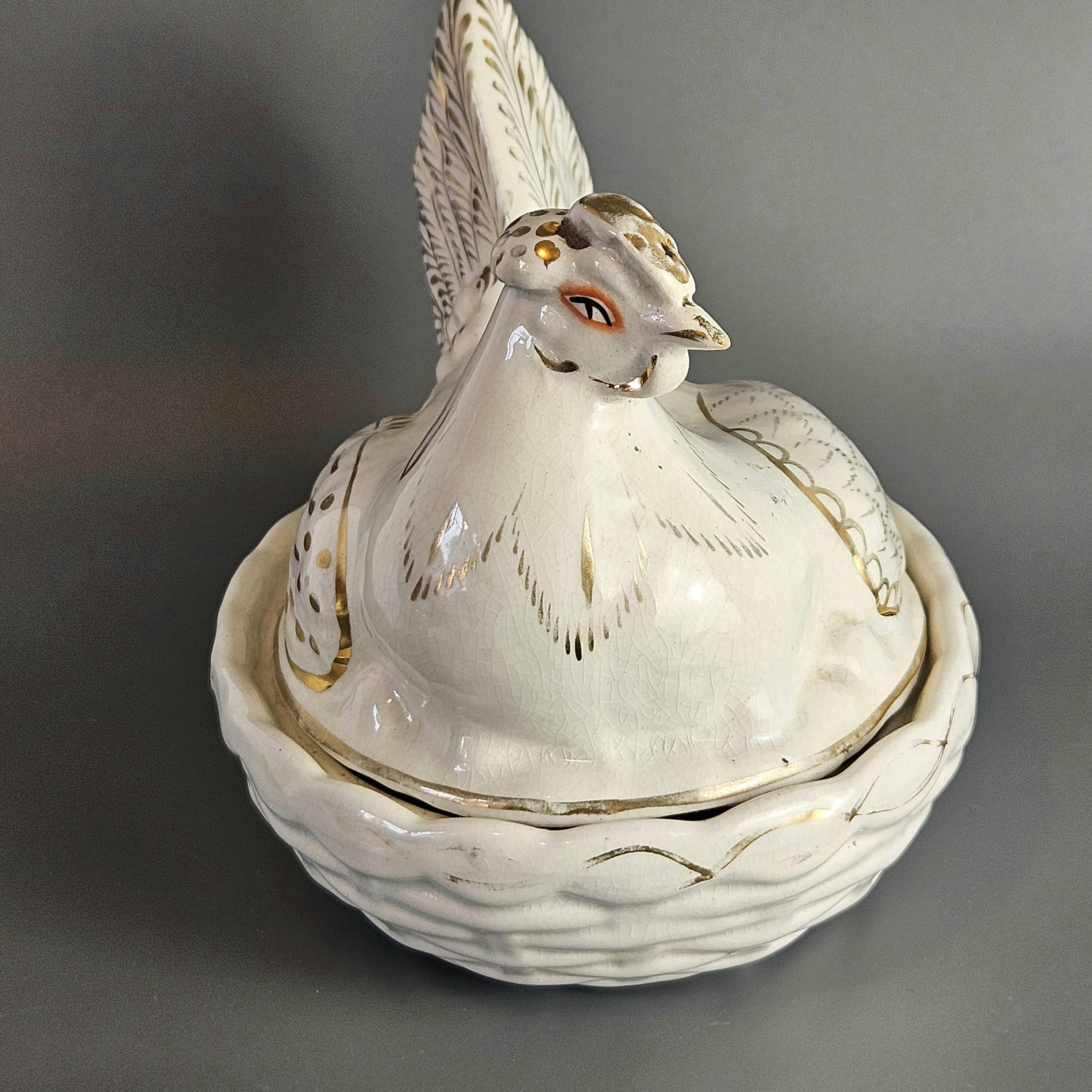 Antique Staffordshire Style Hen on A Nest Egg Box Tureen - Etsy
