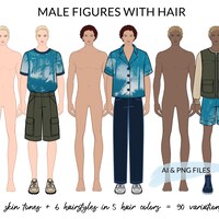 Fashion Croquis: 9-head Female Sketch Templates (digital Download) - Etsy