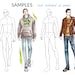 Male Fashion Croquis Pack, Male Fashion Figure Template, Mens Body Pose ...