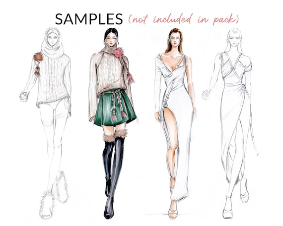 Fashion Illustrations Poses
