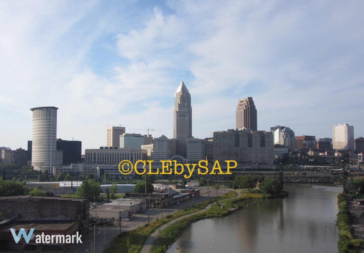 Cleveland Skyline | Etsy