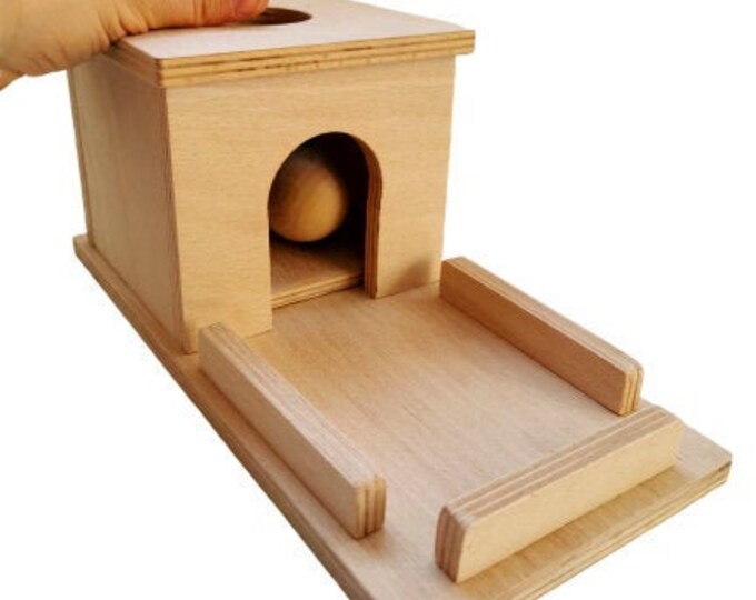 Montessori Object Permanence Box, Wood Toy for Baby, Montessori for ...