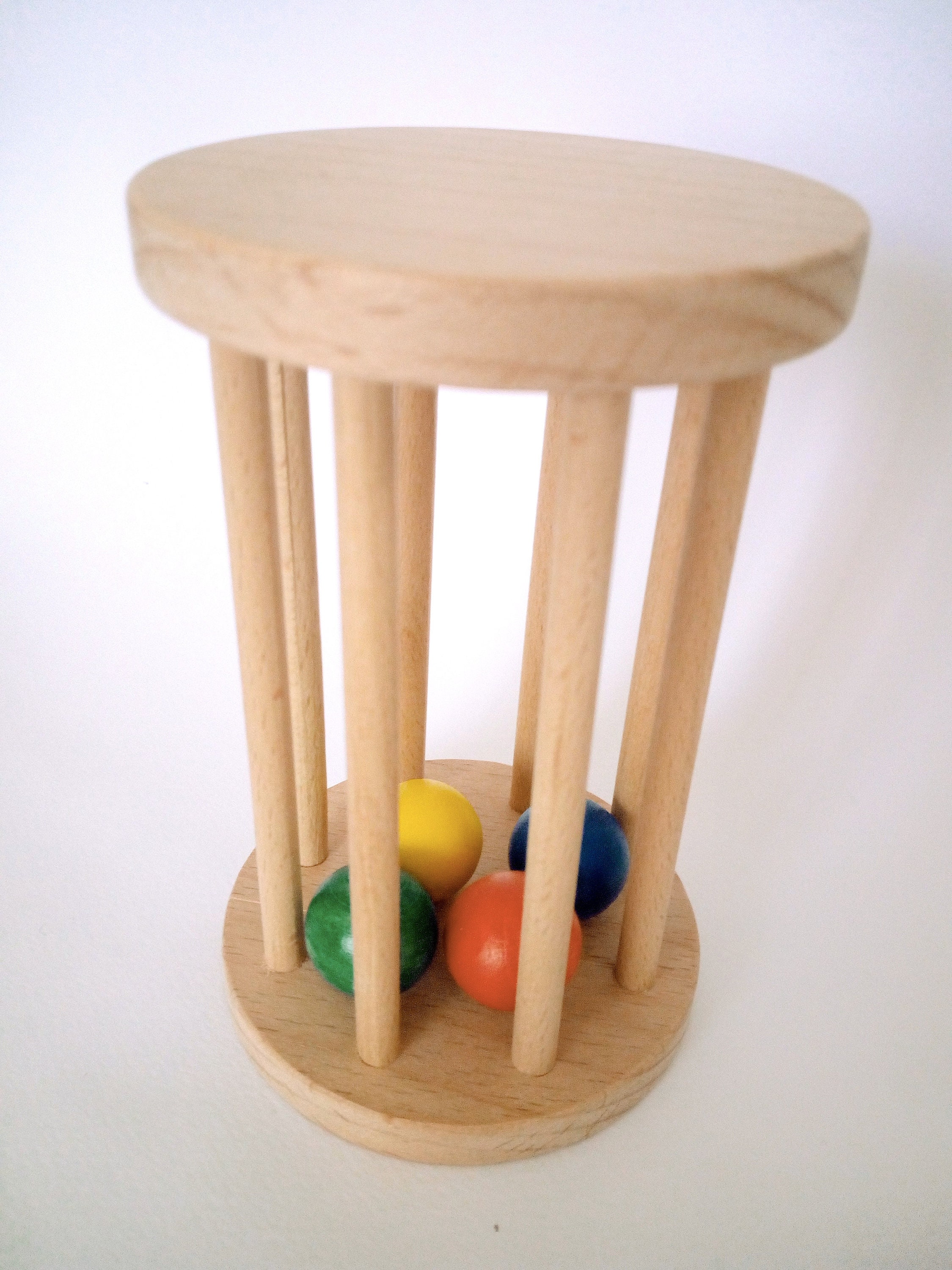 FSC Cylinder with Ball. Ball cylinder. Ball rattle. Montessori | Etsy