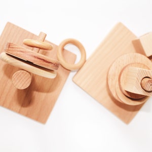 Montessori Stacking Discs, Rings and Cubes on a Horizontal and Vertical ...