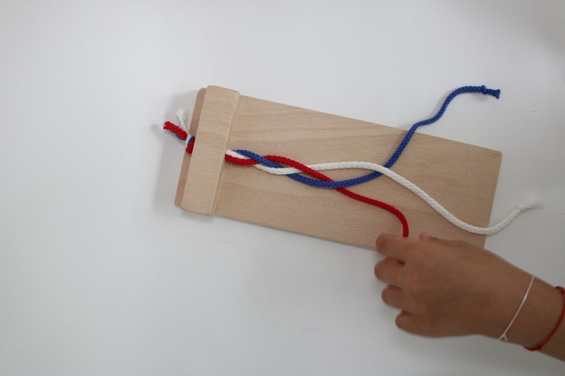 Montessori Braiding Board for Practical Life Skills Gift for | Etsy