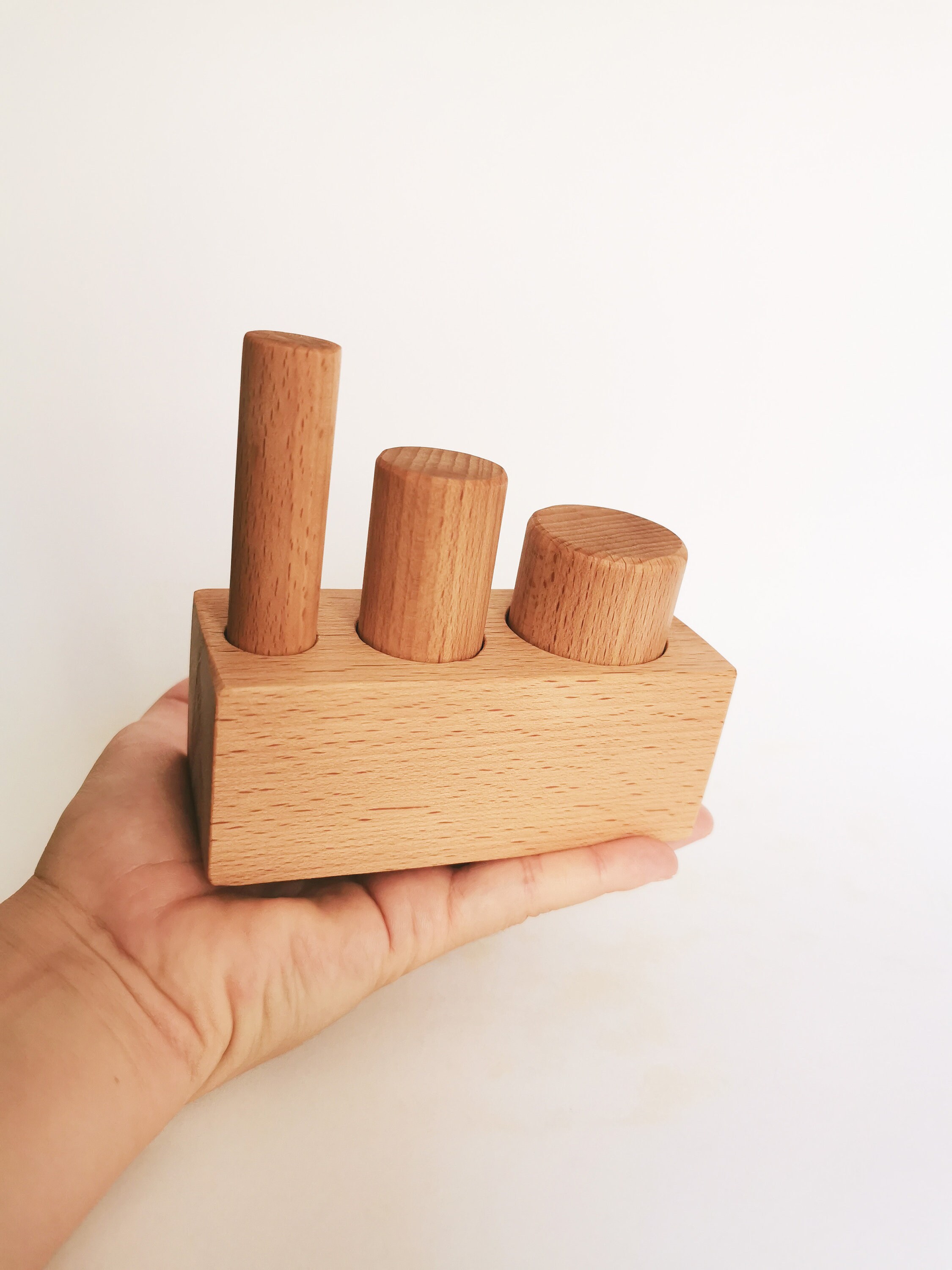 Montessori 3 Cylinder Block Size Discrimination Material - Etsy