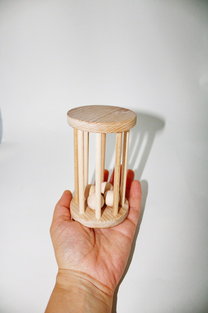 Cylinder With Ball. Ball Cylinder. Ball Rattle. Montessori - Etsy