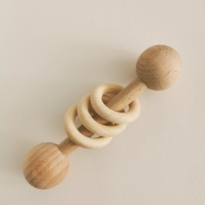 Montessori Wooden Rattle, Gift for Kids - Etsy