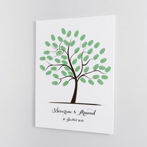 Custom Fingerprint Tree on Rigid Cardboard or PDF File - Etsy UK