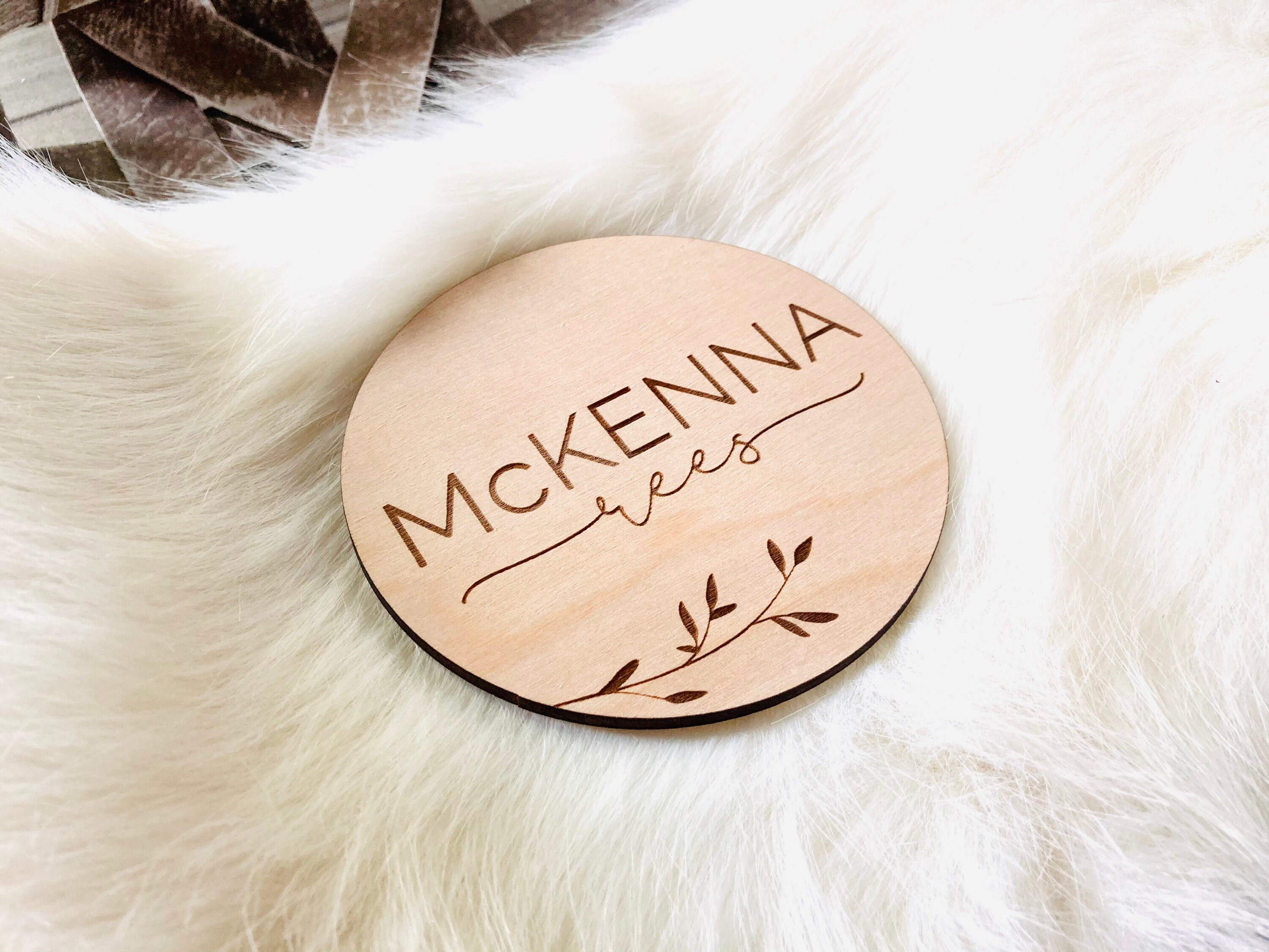 Laser Engraved Birth Announcement Sign Baby Name | Etsy