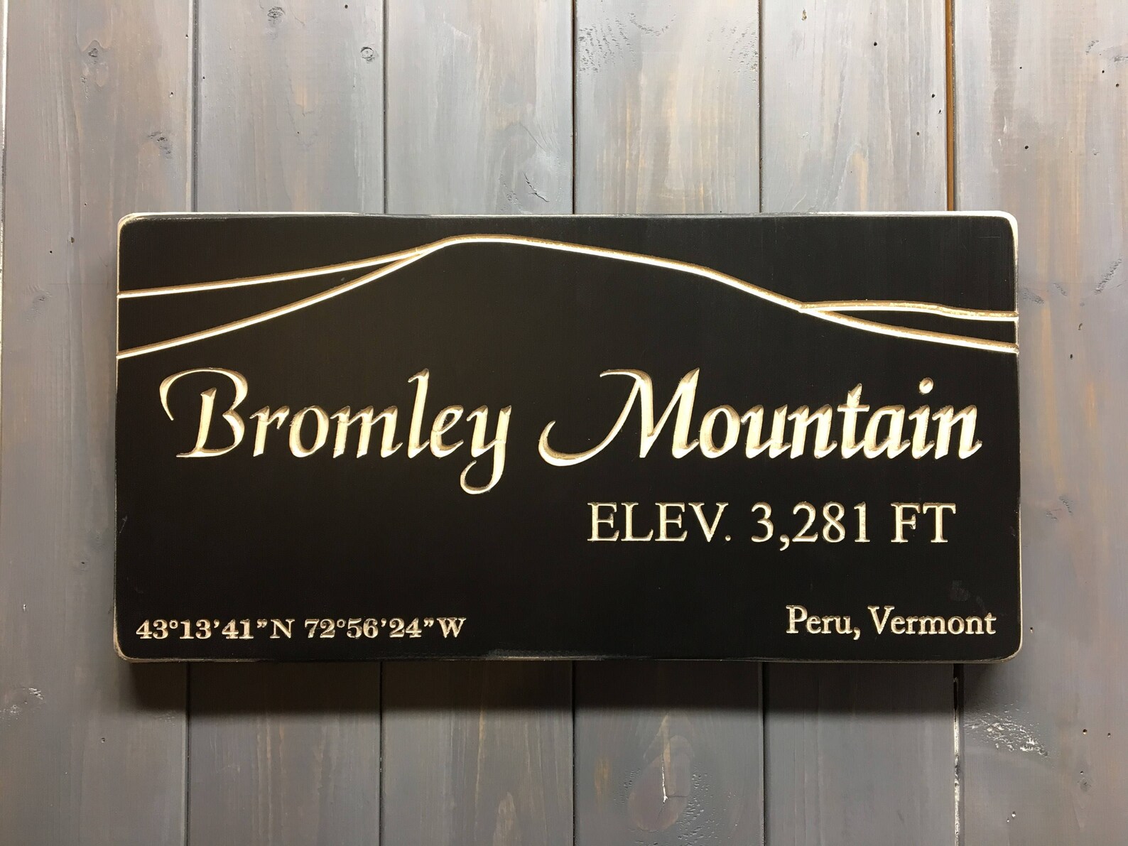 Bromley Mountain Sign - Etsy