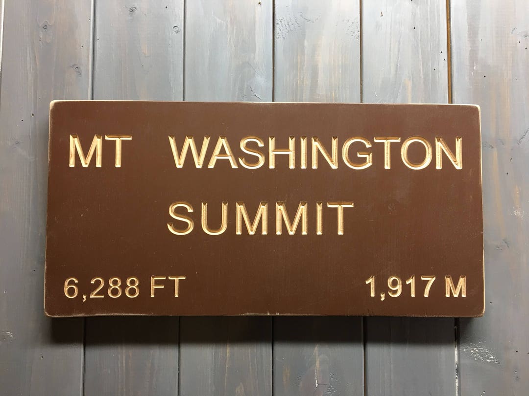 Mt. Washington Summit Sign - Etsy