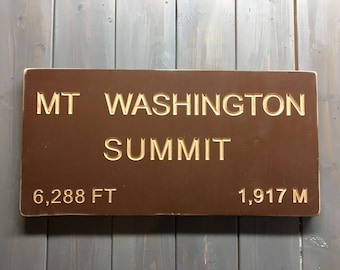 Mt Washington White Mountains Warning Sign worst Weather in America - Etsy