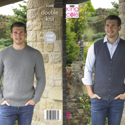 PDF KNITTING PATTERN Men's Sweater Easy Beginner Chunky - Etsy
