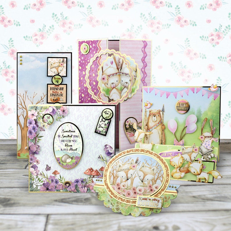 Foxy & Friends Luxury Card Collection - Etsy