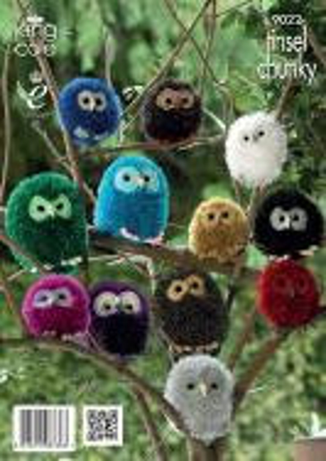 Owl Family Tinsel Knitting Pattern Owl Family Knitting - Etsy