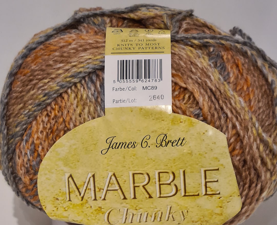 MC89 Marble Chunky, James C Brett Marble Chunky, Striped Chunky Yarn ...