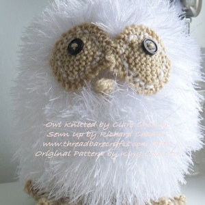 Owl Family Tinsel Knitting Pattern Owl Family Knitting - Etsy