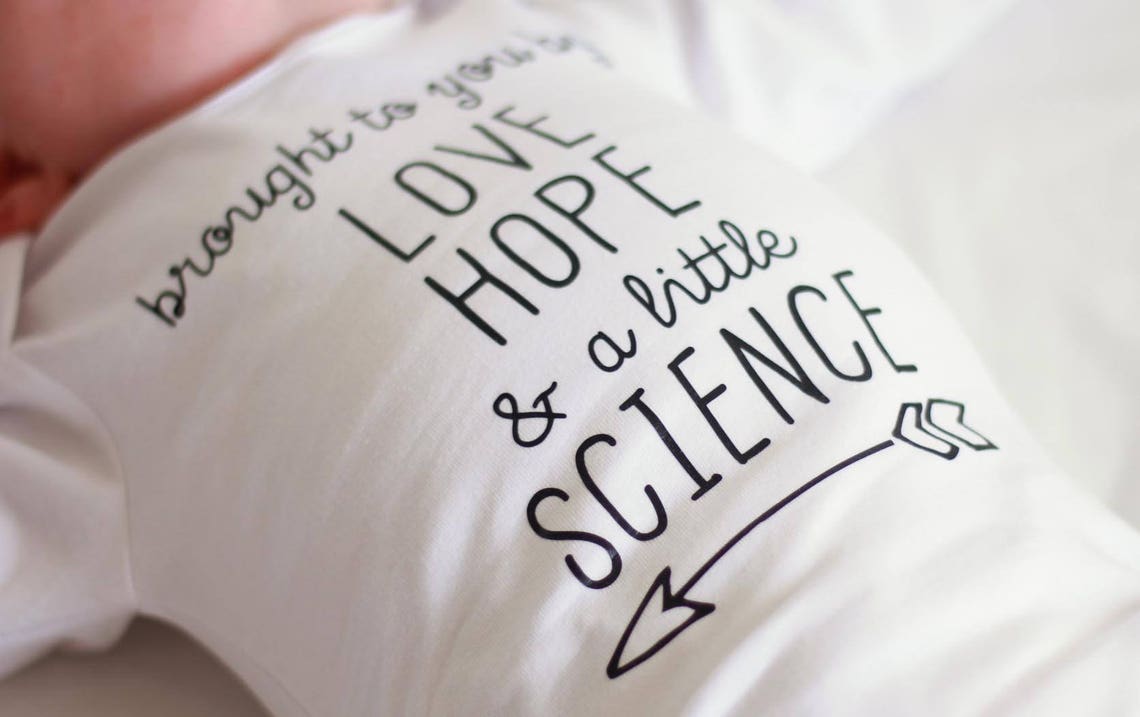 Brought to You by Love Hope & Science Romper IVF Baby - Etsy