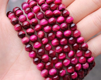 Pink tigers eye | Etsy