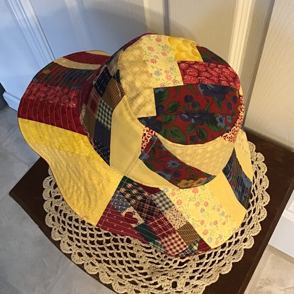 Patchwork Bucket Hat - Etsy