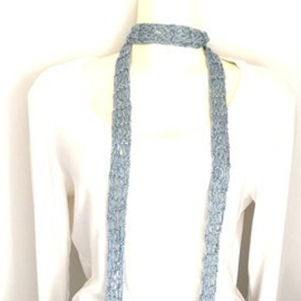 Denim Scarf - Etsy