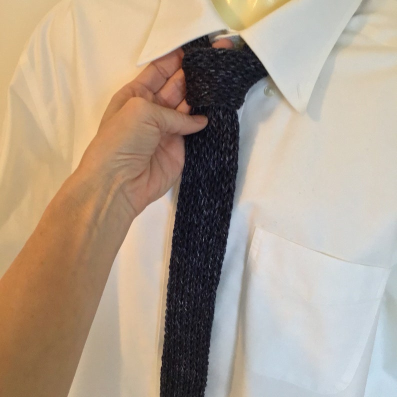 Knitted Neck Tie 1950s Vintage Inspired Cotton Neck Accent - Etsy