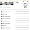 Get to Know You Questions| Favorites Icebreaker Survey | Coworker About ...