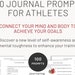 Journal Prompts for Athletes, 100 Journaling Sports Questions, Ideas ...