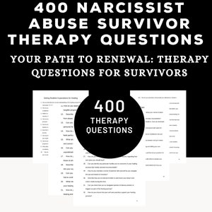 400 Narcissist Abuse Survivor Therapy Questions Narcissism Recover ...