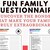 Family Questionnaire | Get to Know Parents Questions | Teen Kids ...