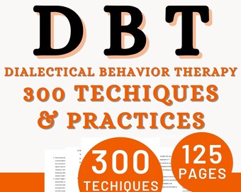 52 DBT Flashcards, Dialectical Behavior Therapy Coping Skills Cards ...