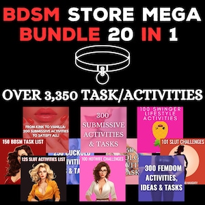 Bdsm Activity Guide Bundle Submissive Ideas Activities Pdf Sub Tasks Couple Lifestyle Dom Kink ...