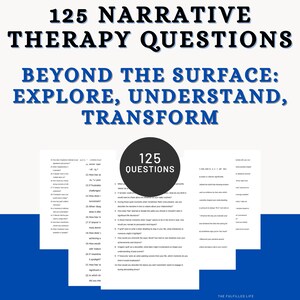 Narrative Therapy Questions | Psychotherapy Questionnaire | Therapeutic ...