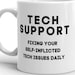 Tech Support Mug Funny Tech Geek Coffee Cup Information - Etsy