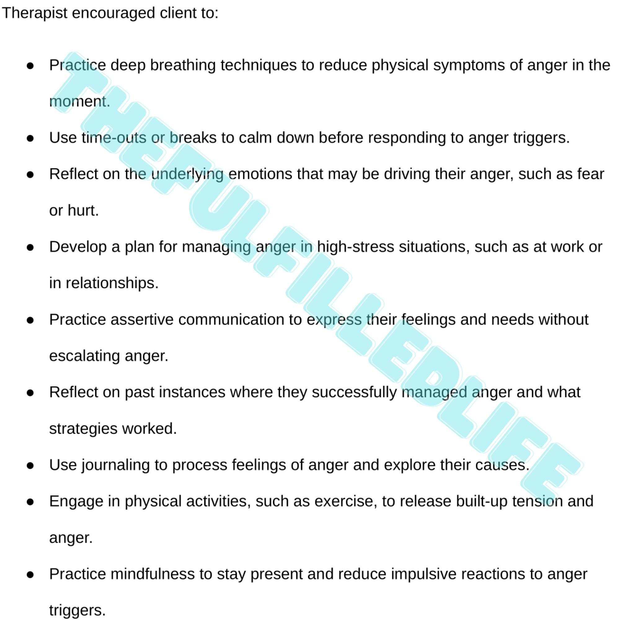 Therapy Progress Note Statements | Therapeutic Interventions Resource ...