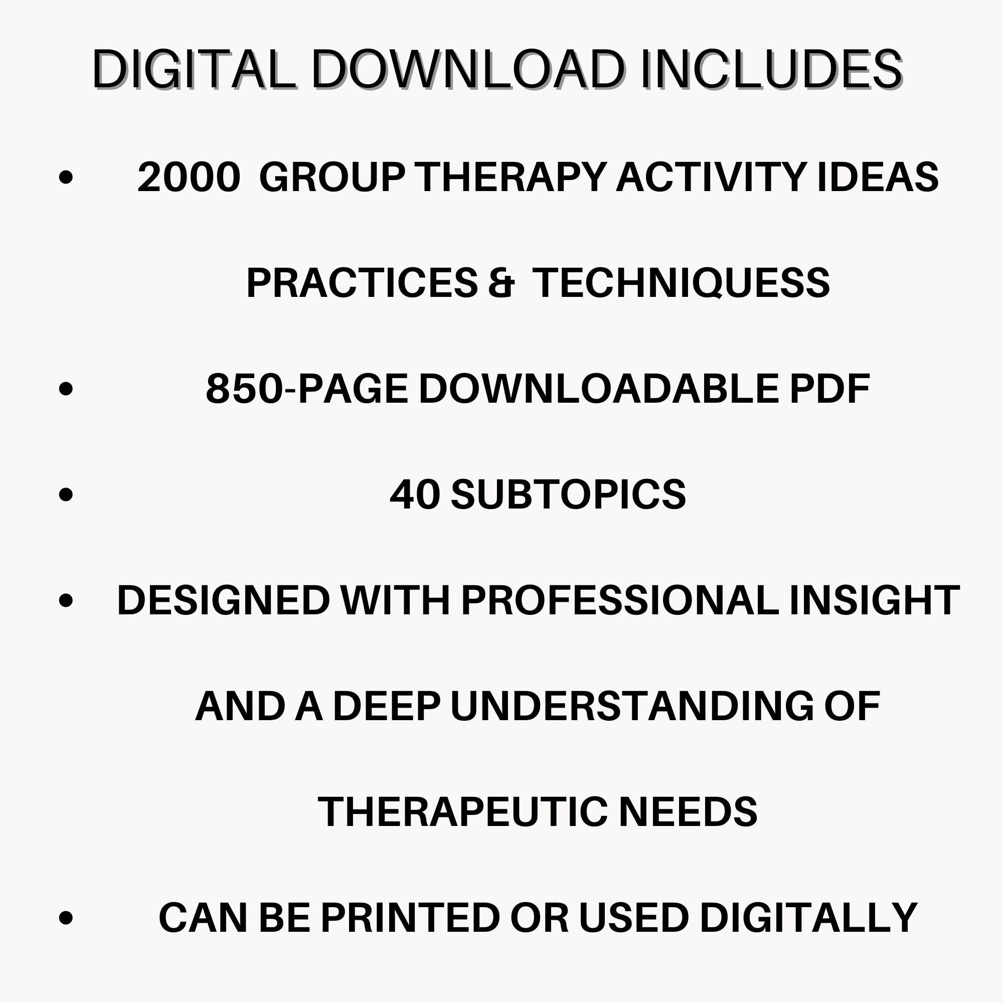 Group Therapy Activity Practices Techniques | Therapeutic Activities ...