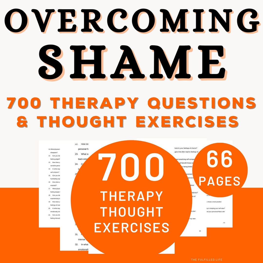 Overcoming Shame Therapy | Guilt Workbook Forgiveness Worksheets ...