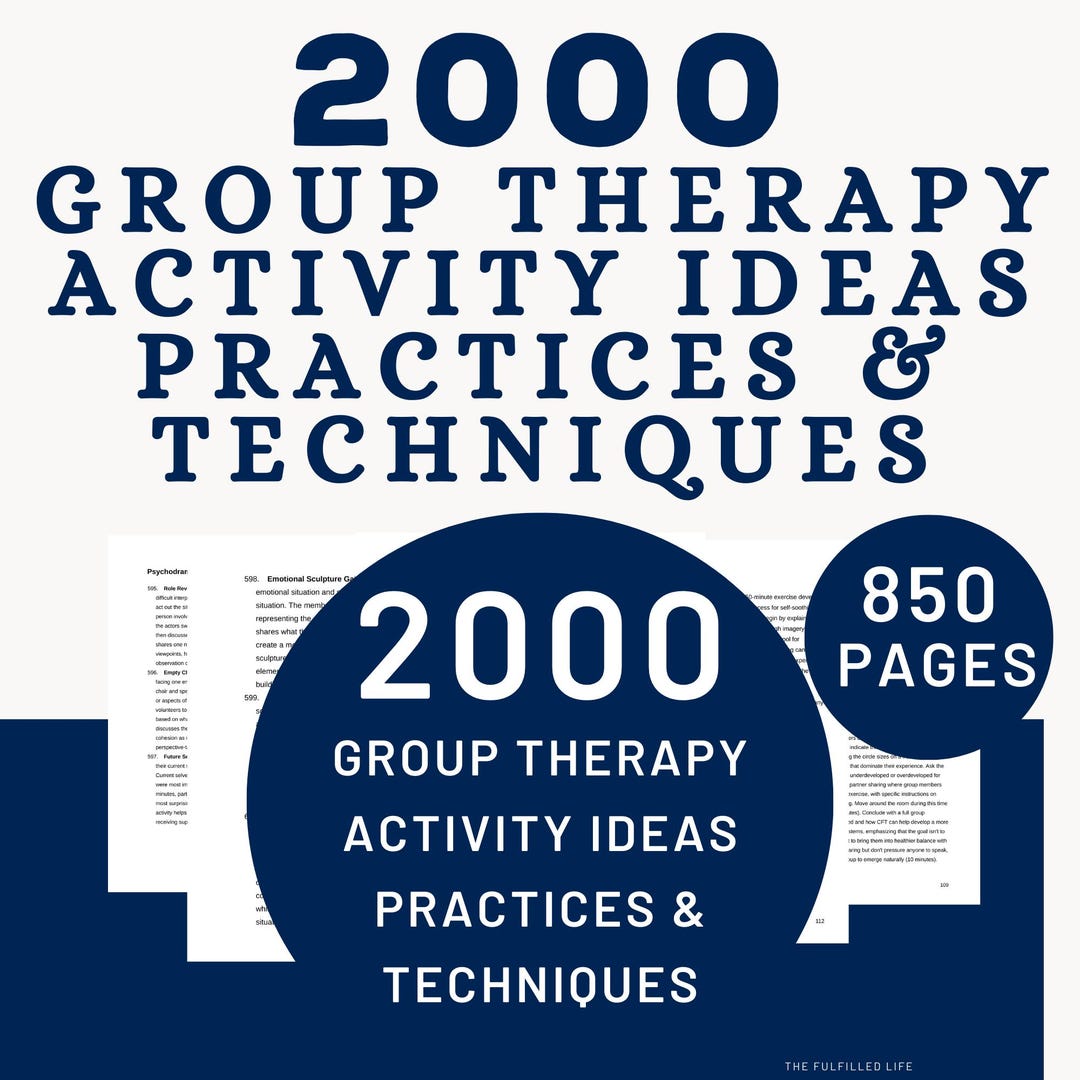 Group Therapy Activity Practices Techniques | Therapeutic Activities ...