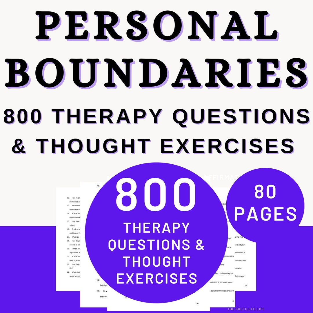 Personal Boundaries Therapy | Communication Social Skills Worksheet ...