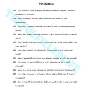 600 Depression Therapy Questions Mental Health Self-esteem Workbook ...