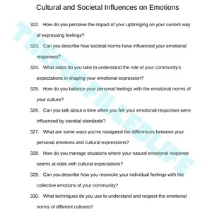 600 Emotional Processing Therapy Questions Managing Emotions Regulation ...
