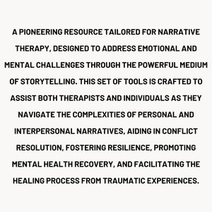 Narrative Therapy Reframing Story Worksheets Session Therapist Life ...