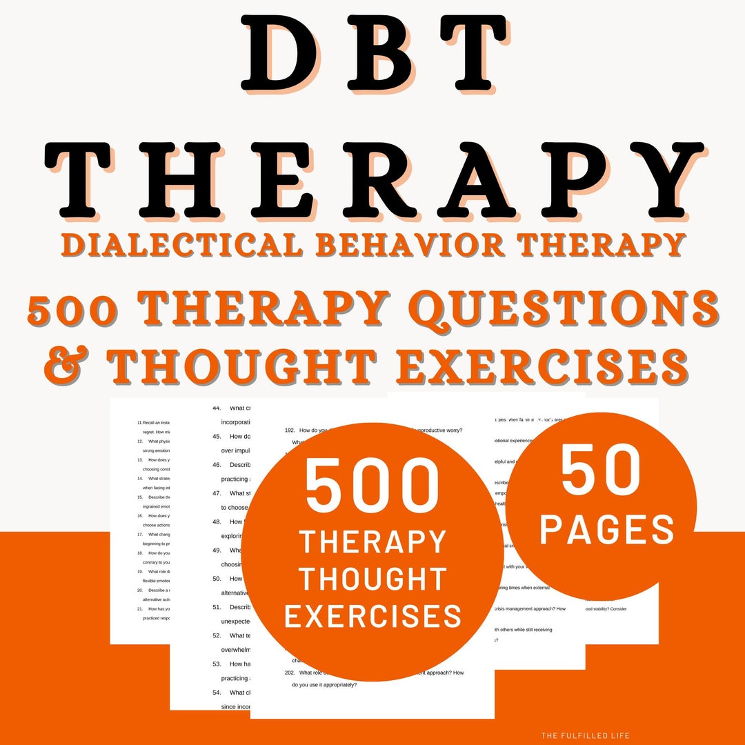 Dialectical Behavior Therapy DBT Mental Health Skills Distress ...