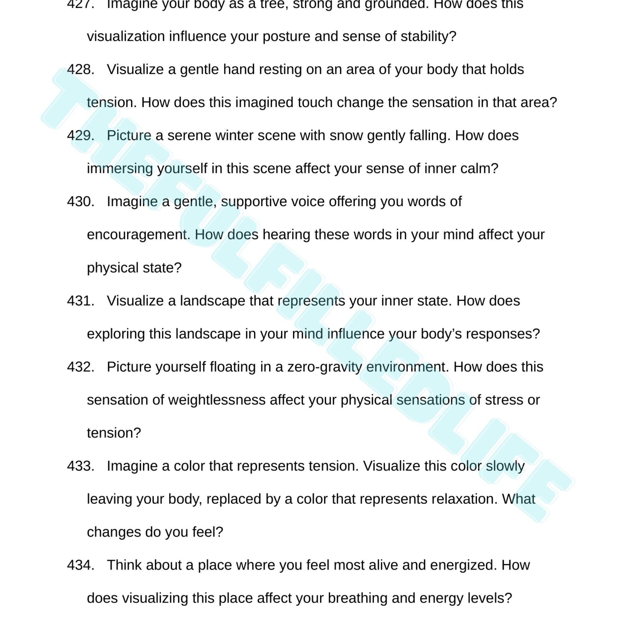 Somatic Therapy Questions Thought Exercises | Nervous System Regulation ...