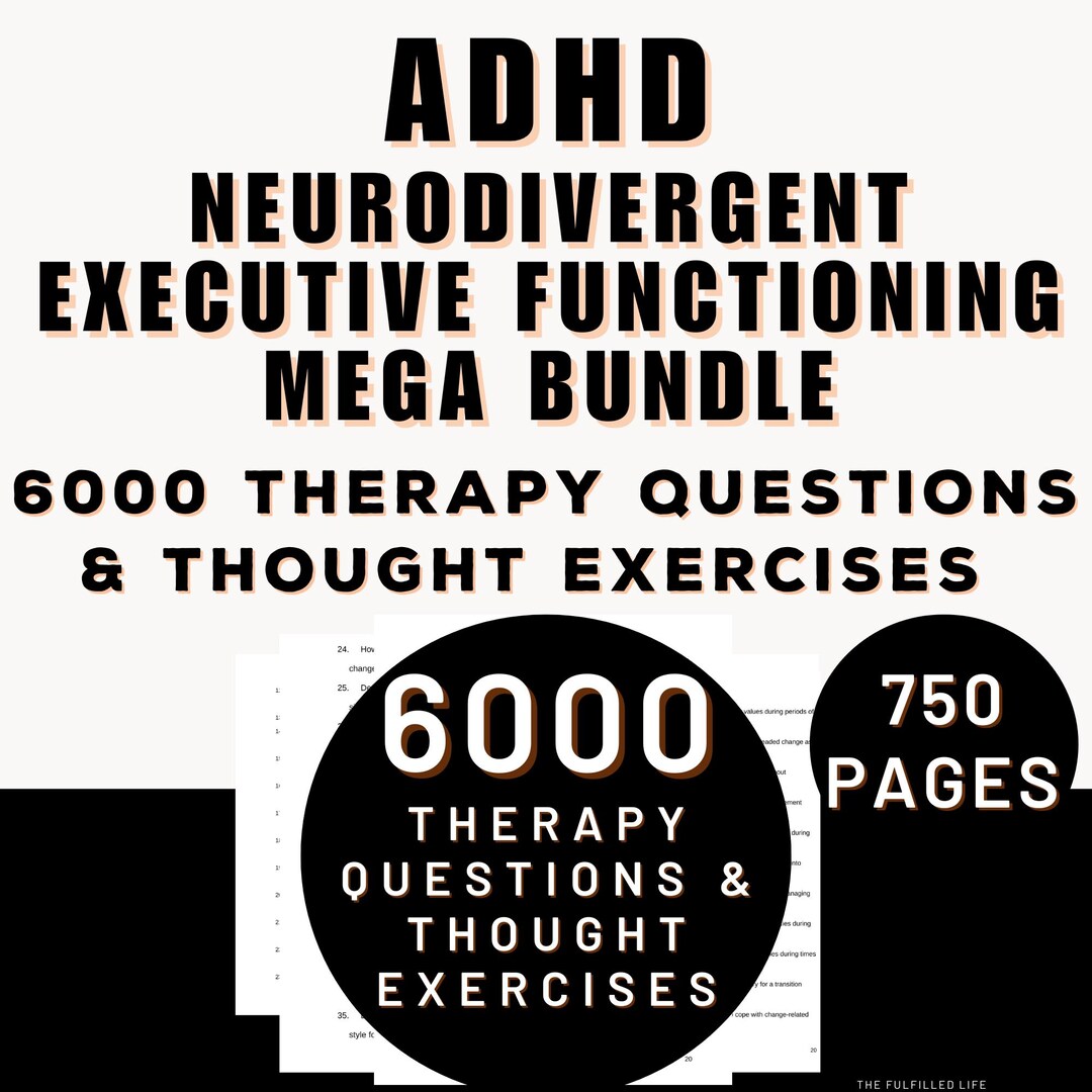 ADHD Neurodivergent Bundle Therapy | Adult Attention Hyperactivity ...