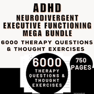 ADHD Neurodivergent Therapy Bundle | Adult Attention Hyperactivity ...