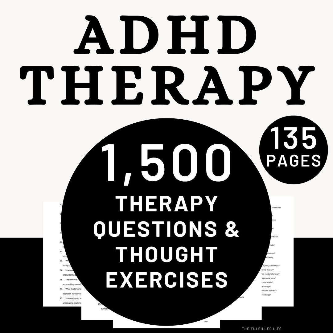 ADHD Therapy | Attention Hyperactivity Disorder Worksheet | Adult Focus ...